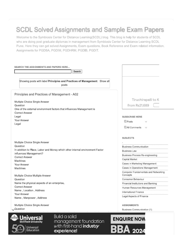 Principles and Practices of Management Part-2 | PDF