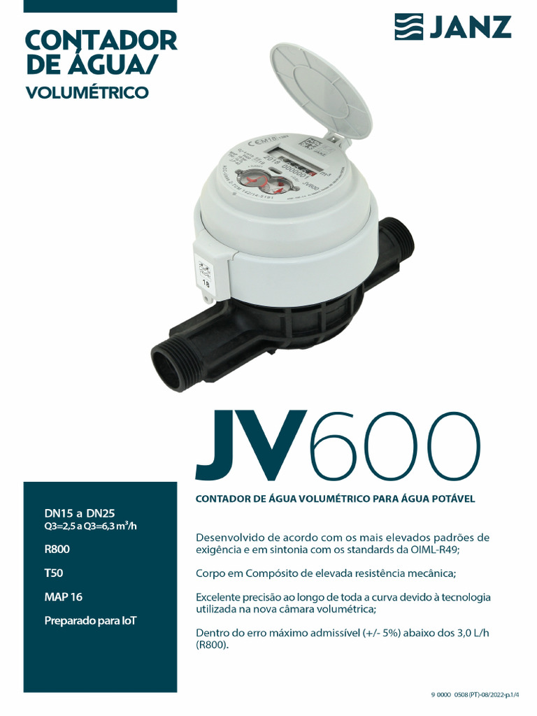 FichaTecnica JV600 07 2022 | PDF