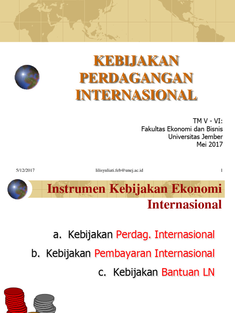 Kebijakan Perdagangan Internasional | PDF