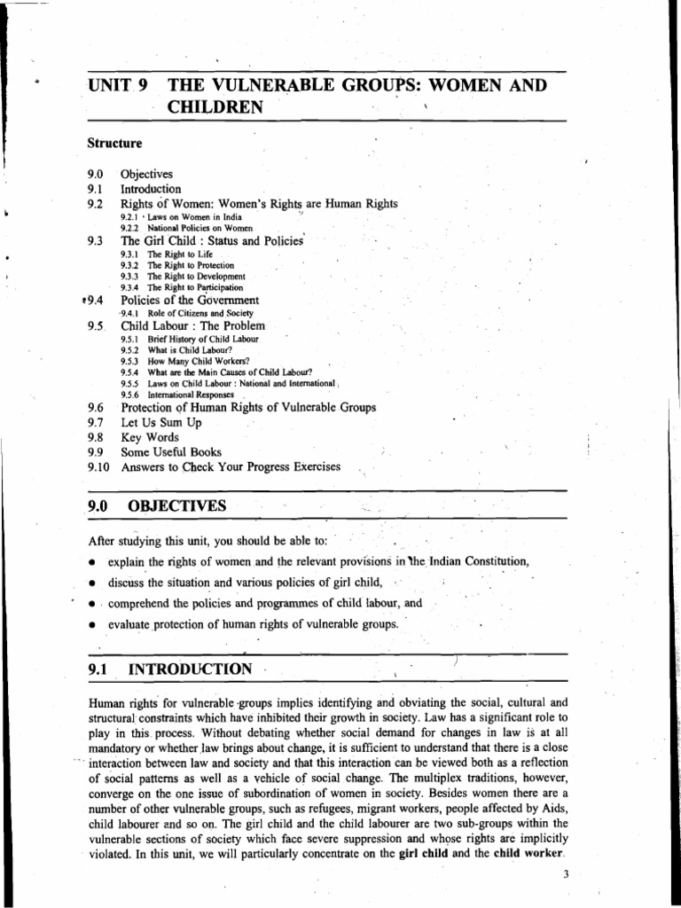 Unit 9 | PDF | International Labour Organization | Child Labour