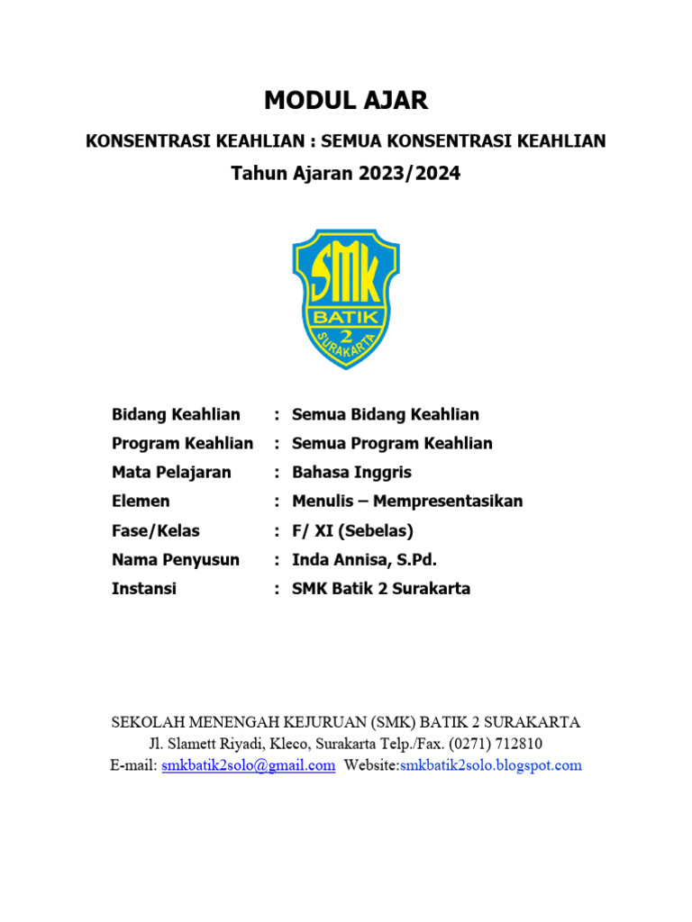 Modul 7 Formal and Informal Letter 15 JP | PDF