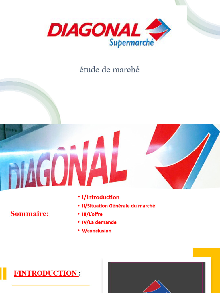 Étude de marché du supermarché Diagonale | PDF | Supermarché