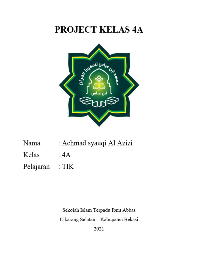 Project Kelas 4a Aziz | PDF | Komputer