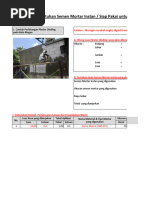 Materi Perhitungan Floor Screed Atau Plester Lantai | PDF