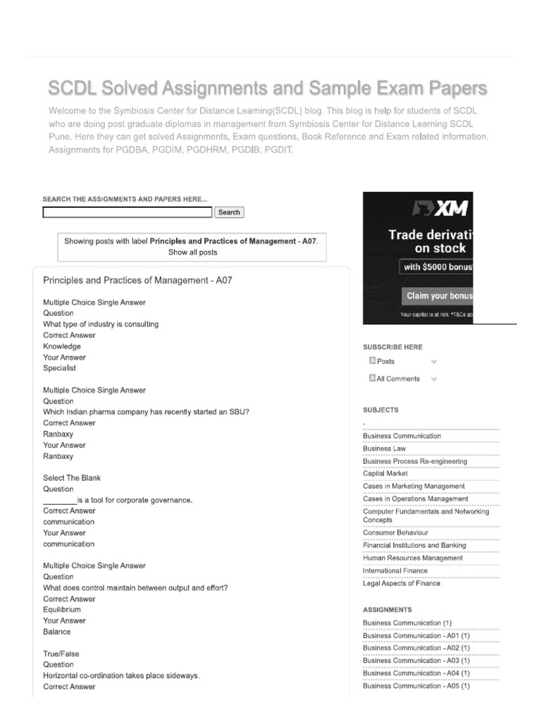 Principles and Practices of Management Part-7 | PDF