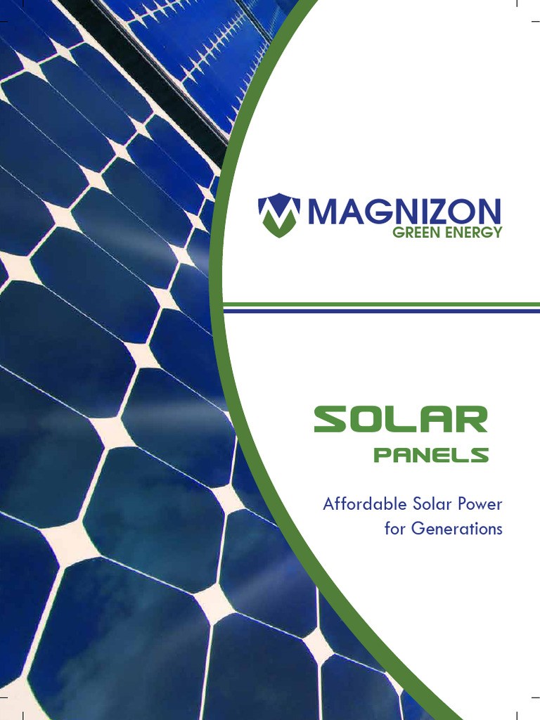 Magnizon Solar Panels | PDF | Photovoltaic System | Photovoltaics