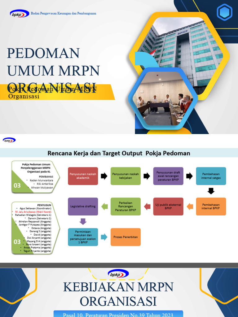 Rancangan Pedoman Penyelenggaraan MRPN Organisasi | PDF