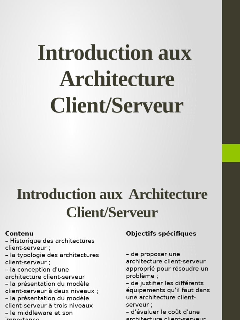 Cours | PDF | Client–serveur | Serveur (Informatique)