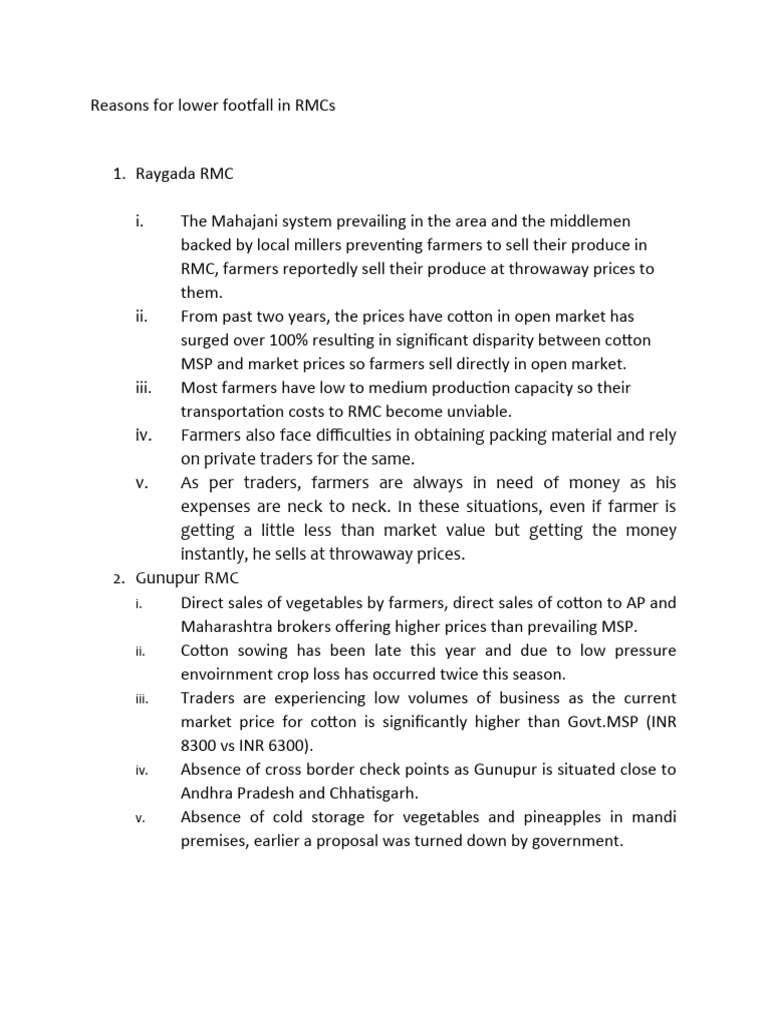 All RMCs | Download Free PDF | Cotton | Economies