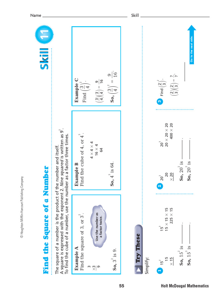 Skill Worksheets 8 | PDF | Mathematical Notation | Mathematics