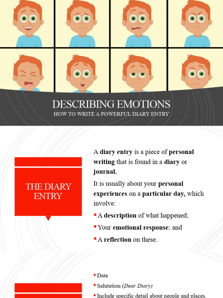 EMOTIONS and The Diary Entry | PDF | Emotions | Feeling