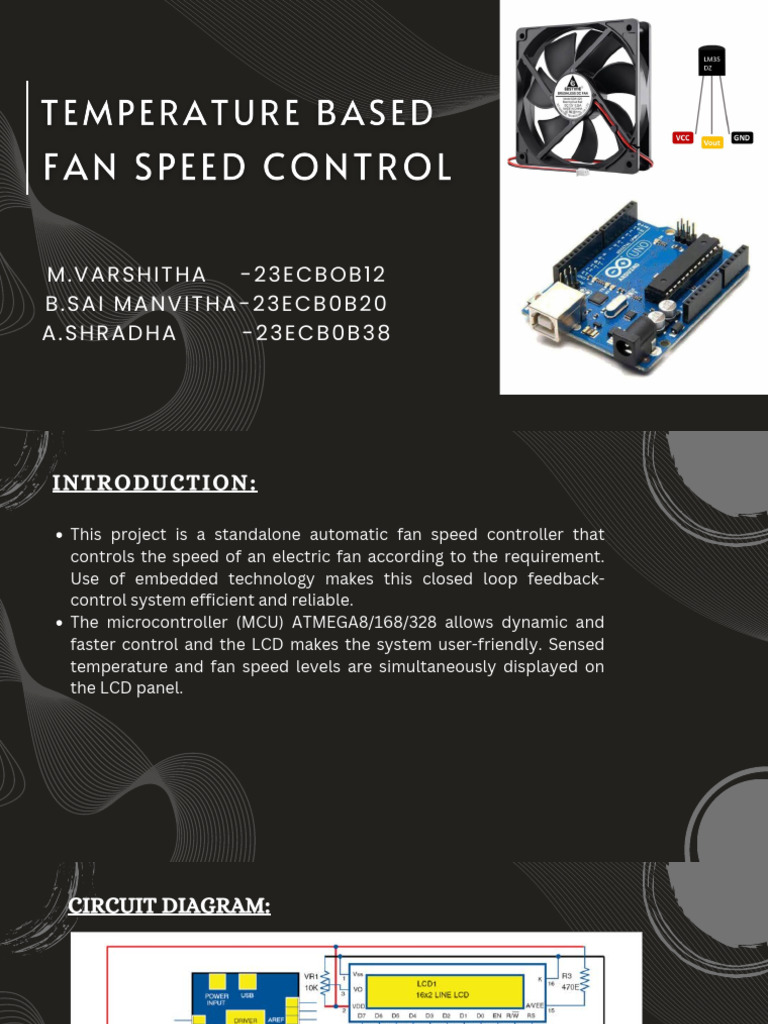 Temp Based Fan Speed Control | PDF | Analog To Digital Converter ...