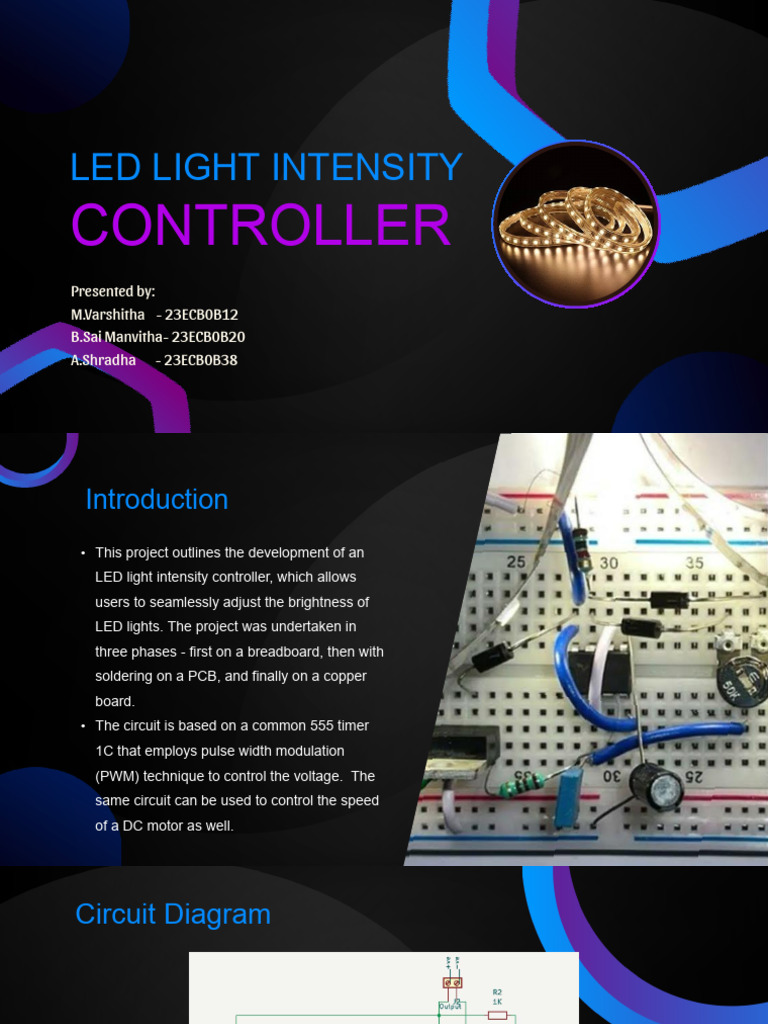 LED light intensity controller | PDF | Capacitor | Electrical Network