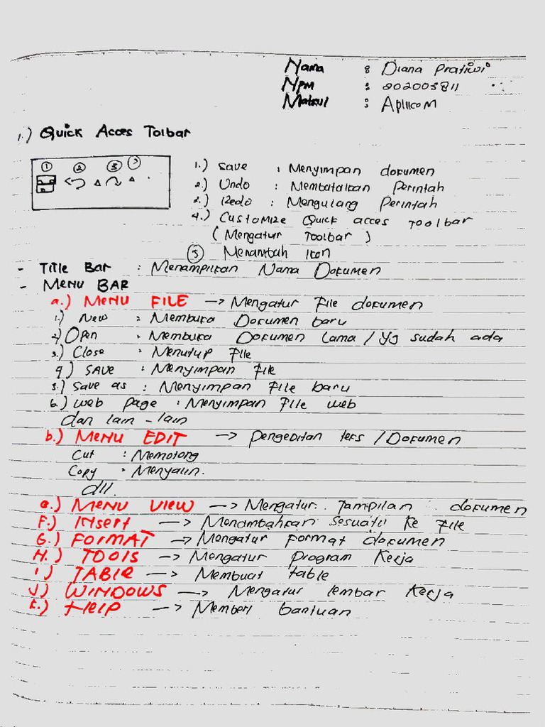 Diana Pratiwi (20203811) Aplikom | PDF