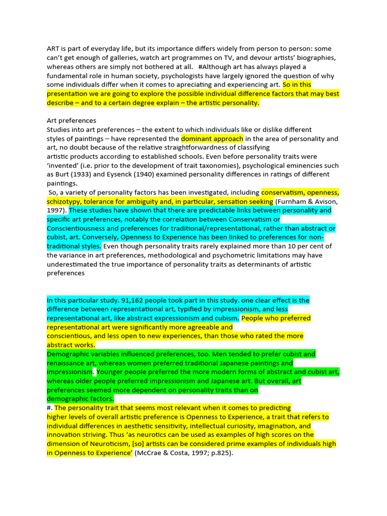 ART Is Part of Everyday Life | PDF | Social Psychology | Behavioural ...