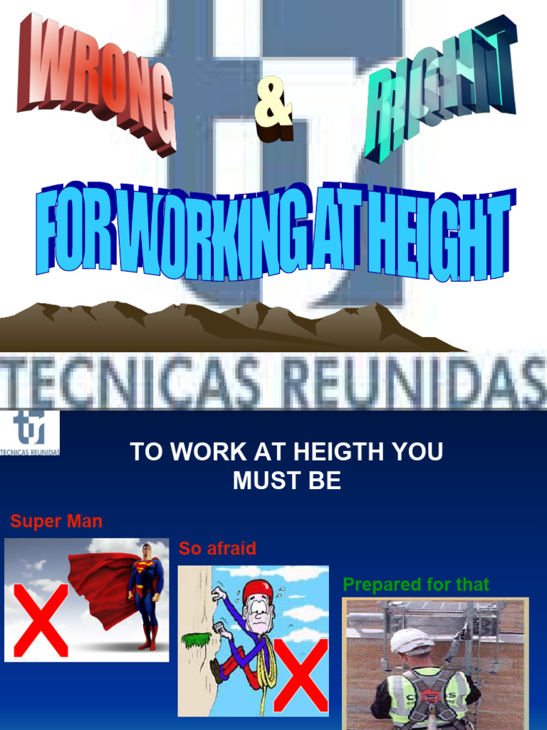 Work at Height (BGCC) .Pps | PDF | Scaffolding | Safety