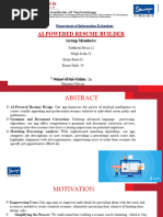 Project Report - AI Resume Analyzer | PDF | Html | World Wide Web