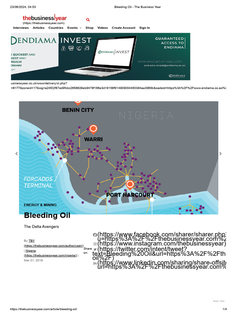 Nigeria's Oil Crisis: Delta Avengers Attacks | PDF | Nigeria | Petroleum
