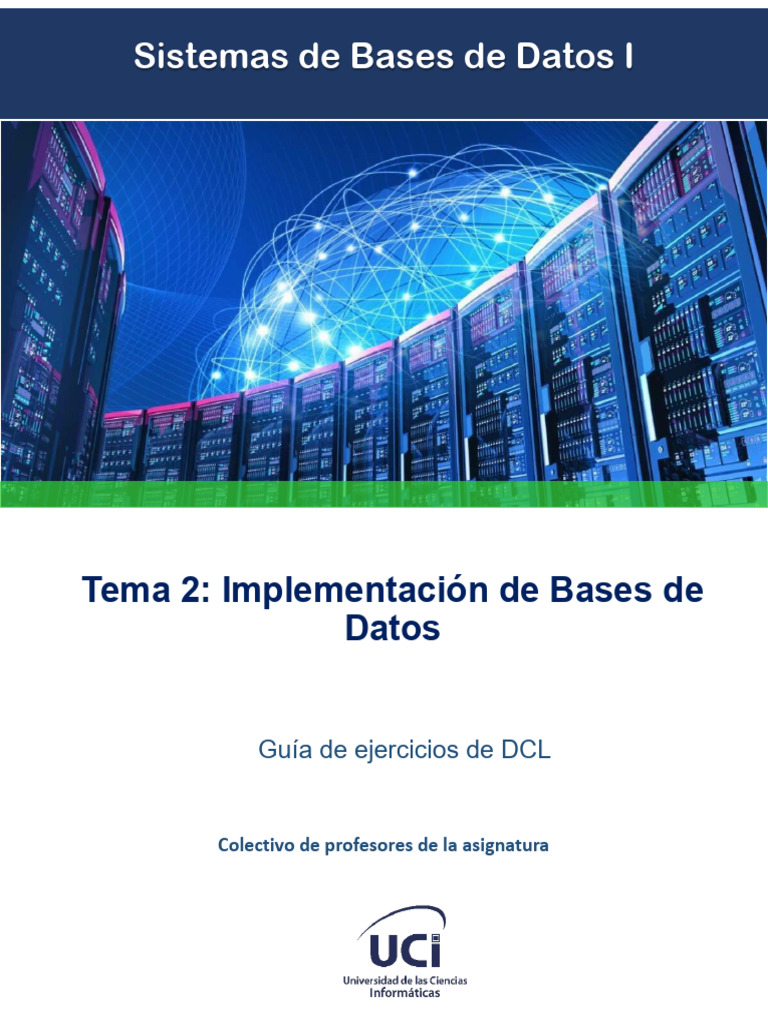 Guía de ejercicios de DCL | PDF | Dirección IP | Bases de datos