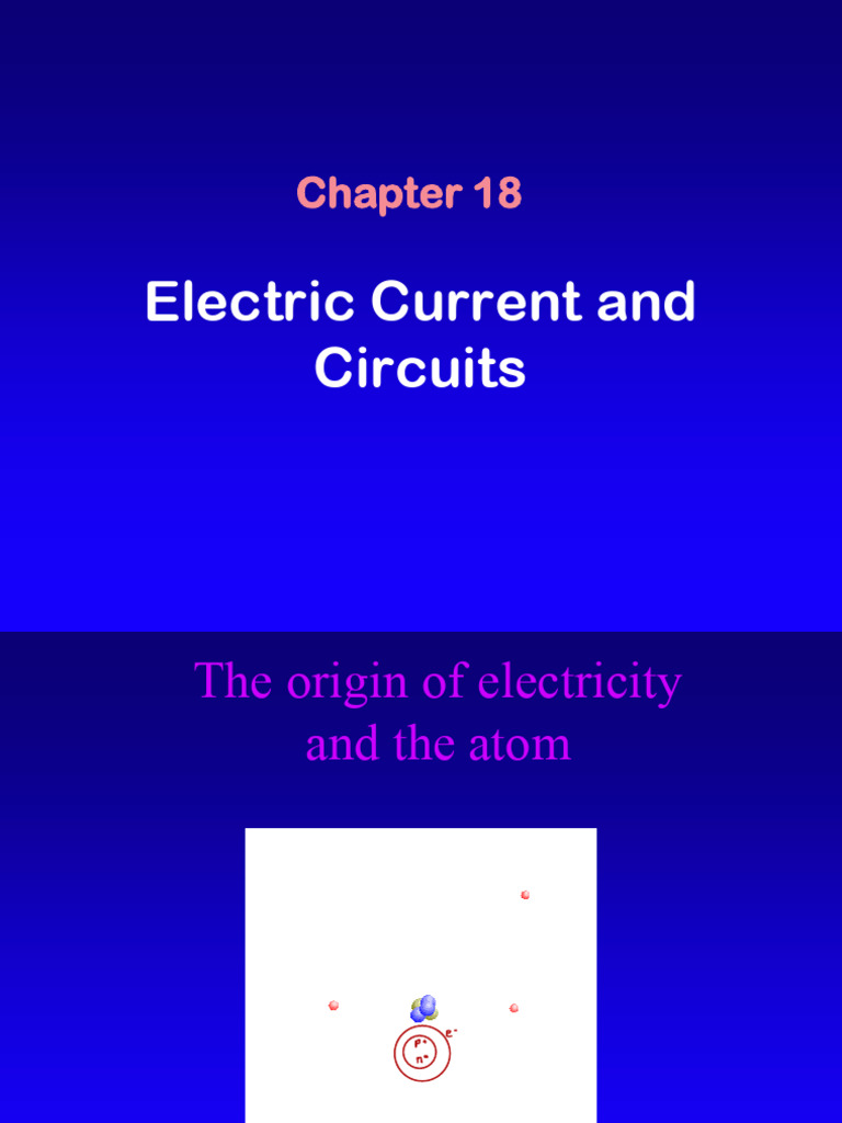 Understanding Electric Current and Circuits | PDF | Electric Charge | Electricity