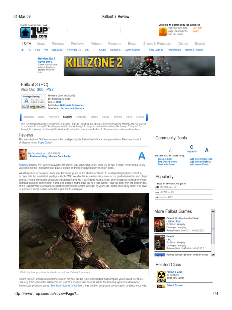 Fallout 3 Review | PDF | Gaming
