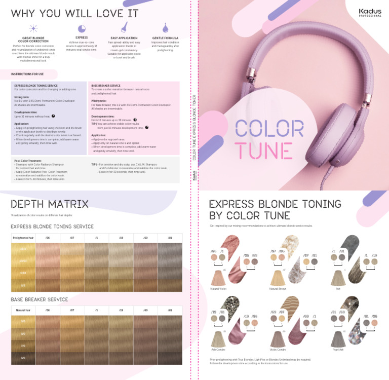 LEO Kadus Color Chart Print-Tufts | PDF | Shampoo