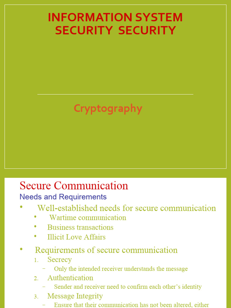 7 Cryptography | PDF | Public Key Cryptography | Cryptography