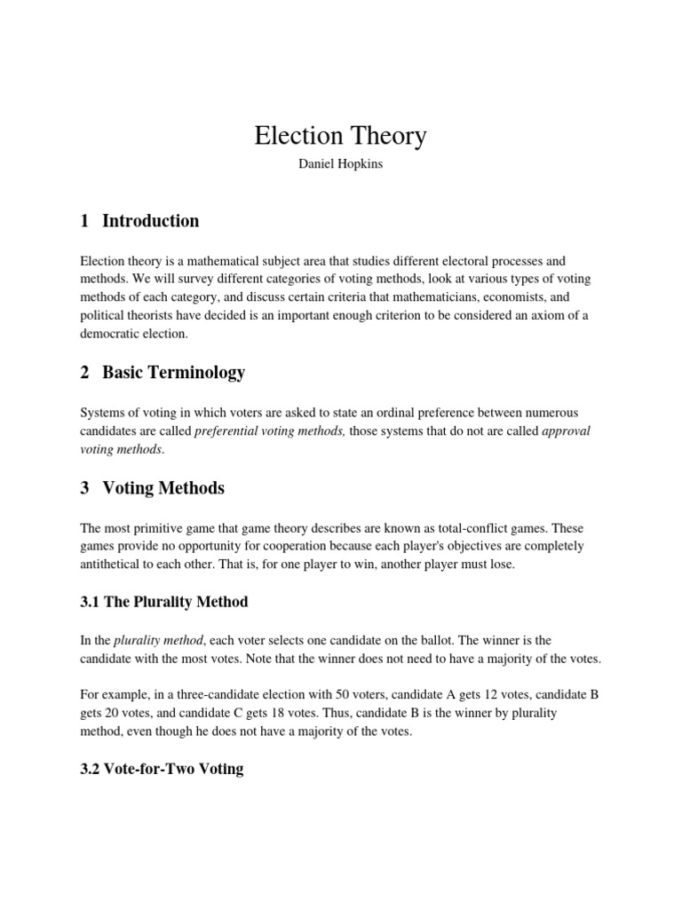 Election | PDF | Voting | Two Round System