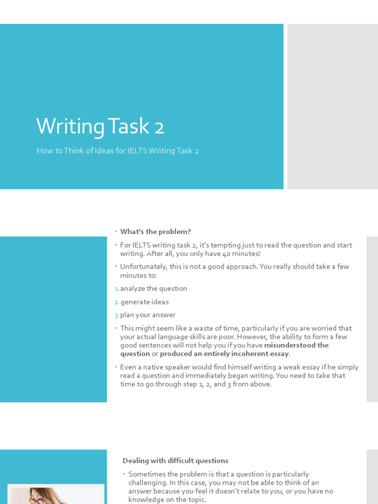 How To Think of Ideas For IELTS Writing Task 2 | Download Free PDF | Essays | Knowledge