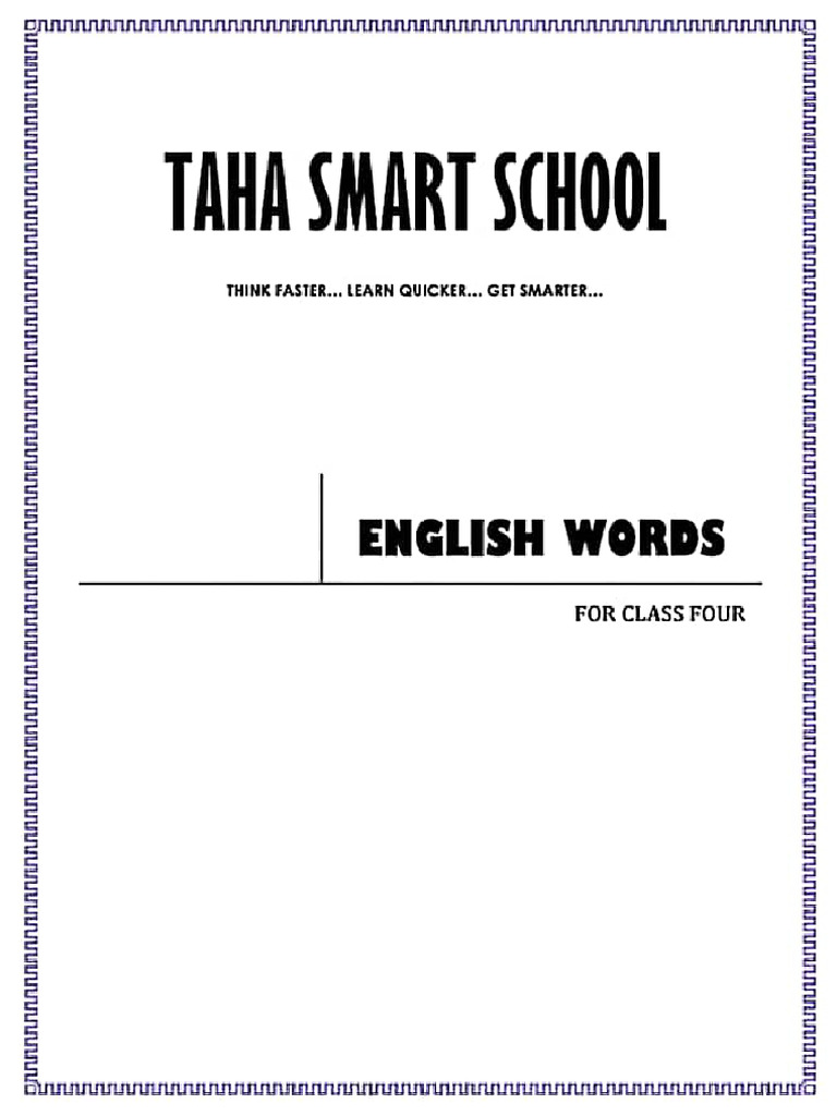 Class 4 Words | PDF