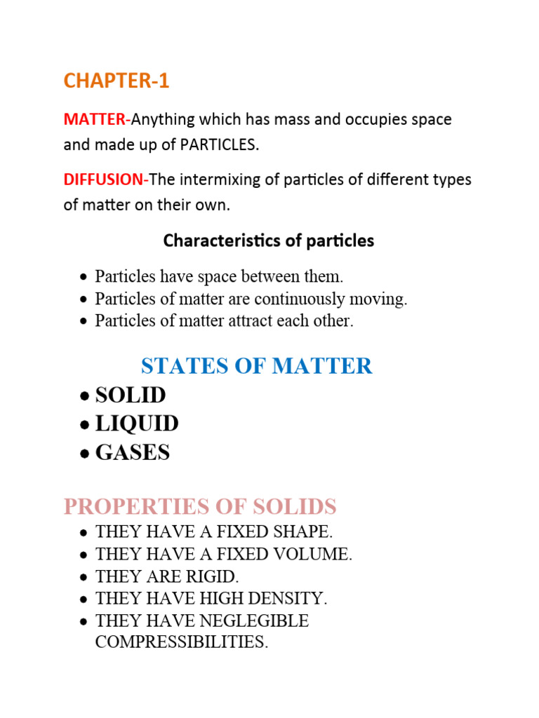 CHAPTER-1 Chemistry | PDF