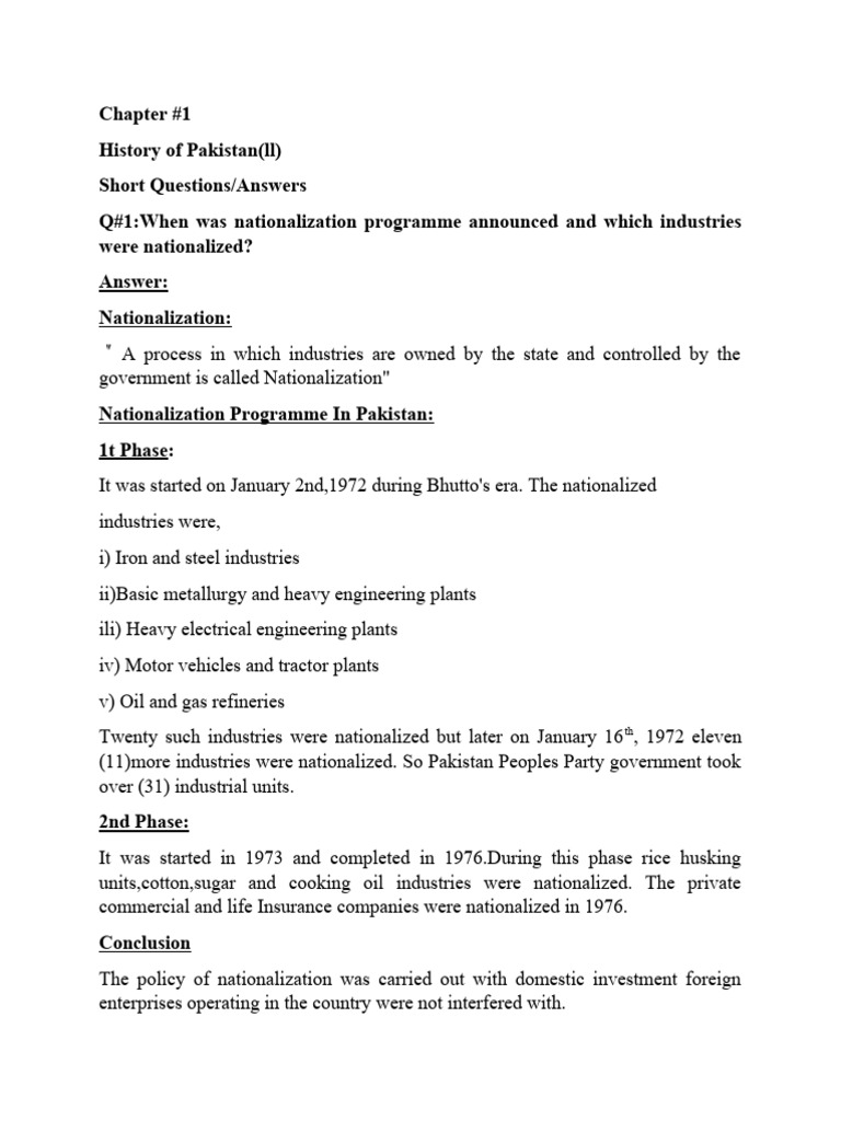 Class 10 Pakistan Studies Notes | PDF | Sharia | Government