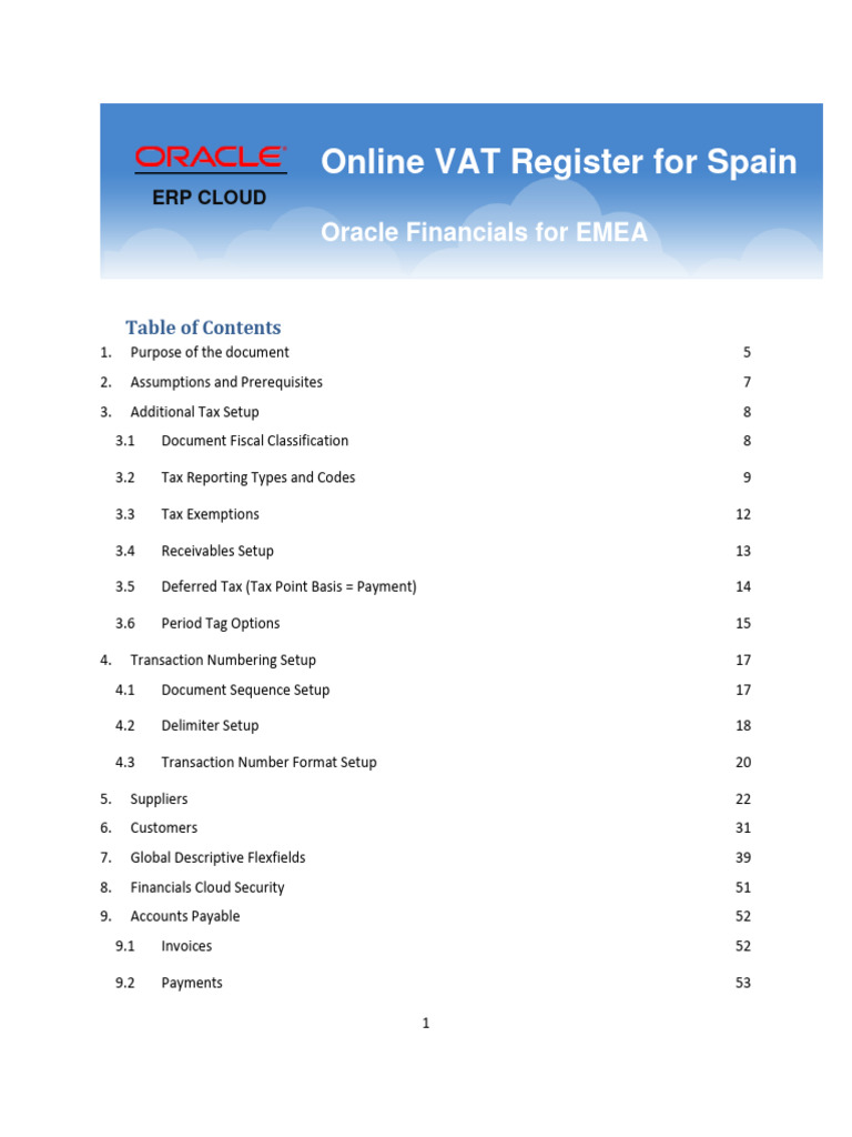 Spain Online VAT Reporting Guide | PDF | Invoice | Accounts Payable
