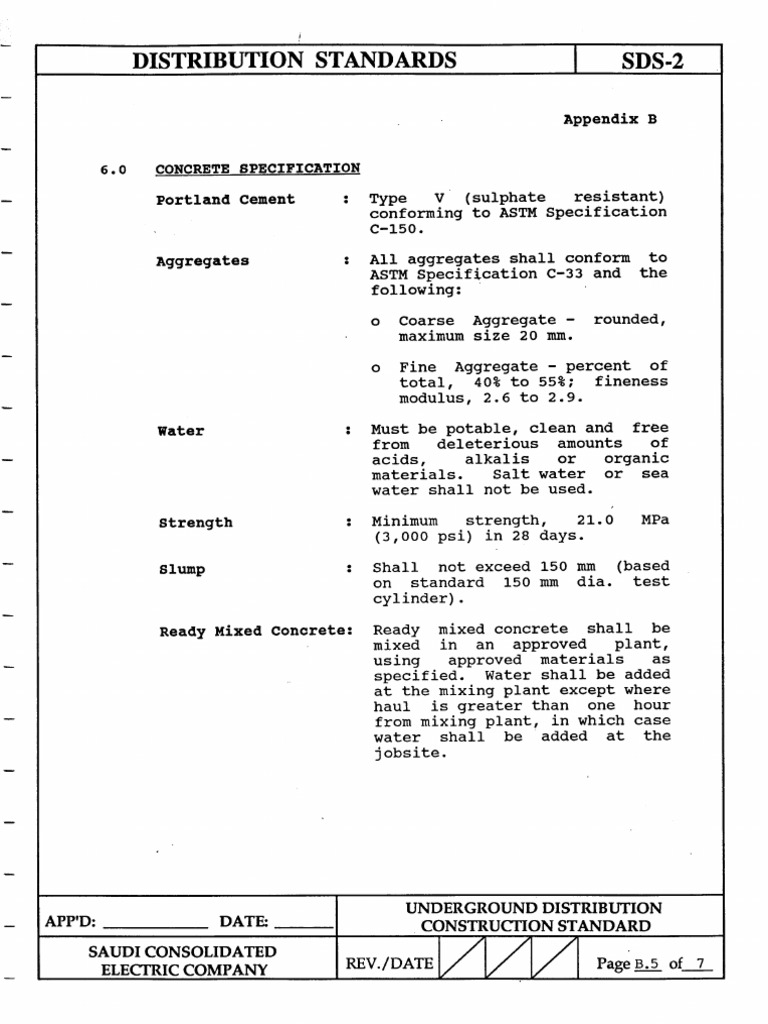 SDS-2 - Concrete DuctBank Standards | PDF