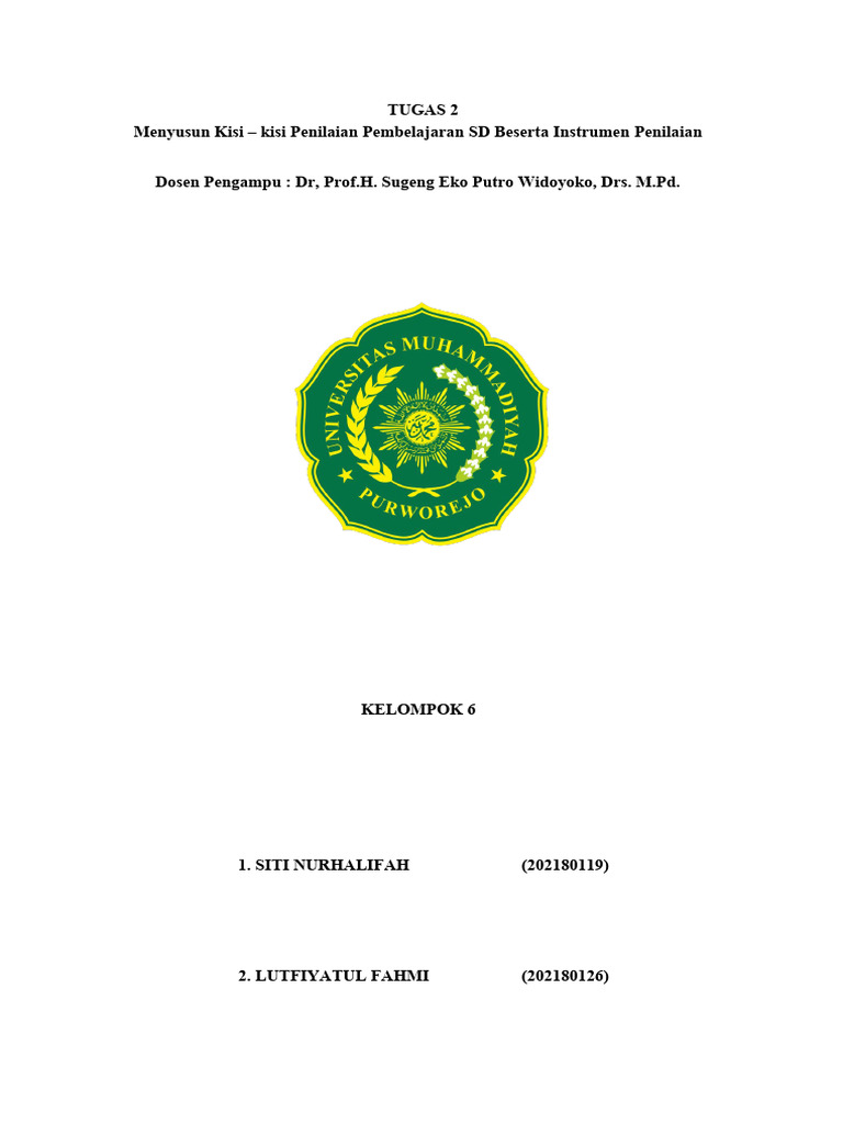 TUGAS 2 PHB - Kelompok 6 - REV | PDF | Sains & Matematika