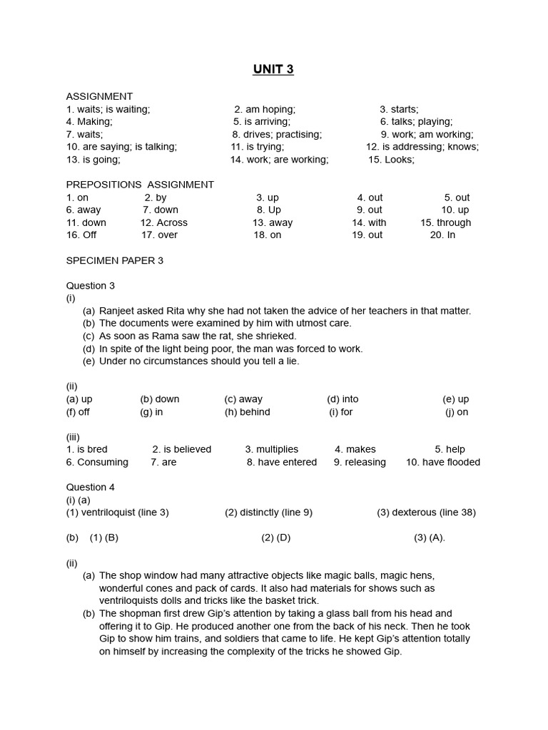 Total Eng Unit 3 | PDF