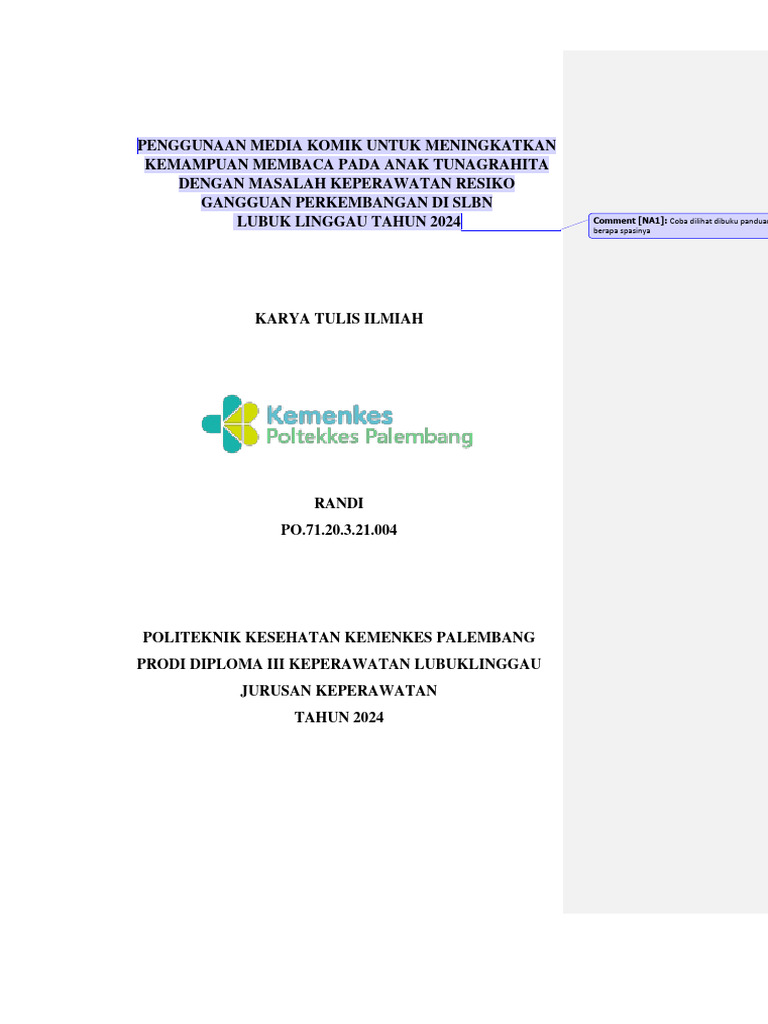 Kti Utuh Randi Fix | PDF | Kesehatan Holistik | Sains & Matematika