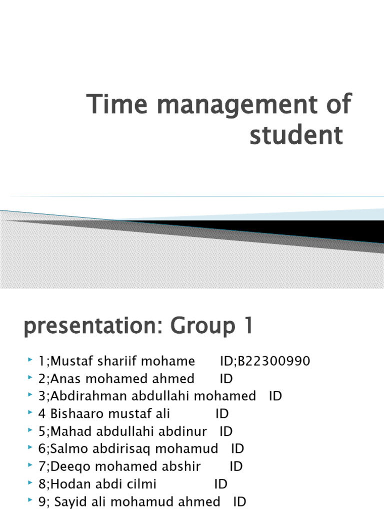 Time Management of Student | Download Free PDF | Time Management ...
