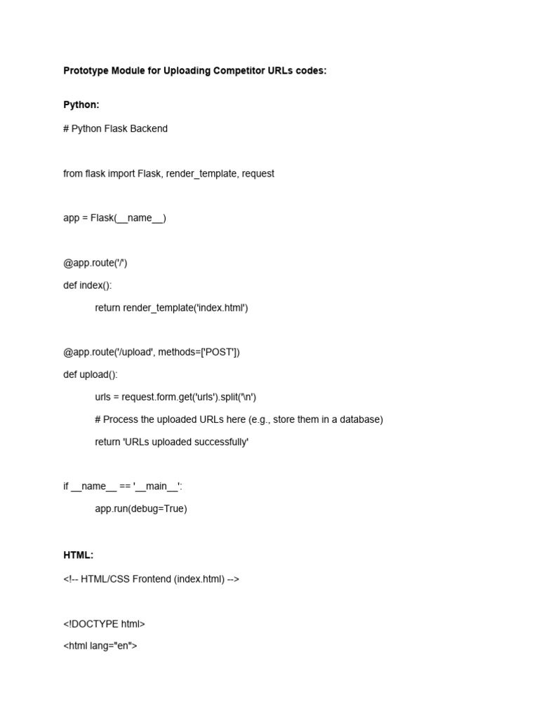 Part 7 Prototype Modules Codes | PDF | Hypertext | World Wide Web