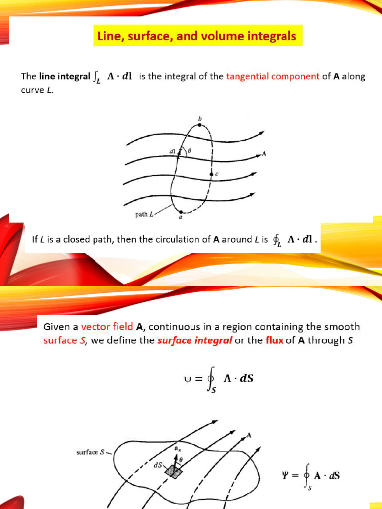 Phy568 Lect 5 Line Integral And Surface Integral Introduction Pdf
