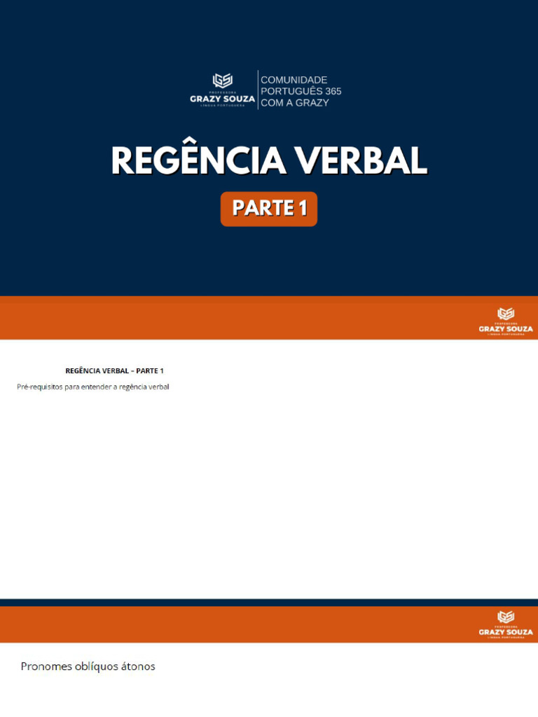 Regência Verbal - Parte 1 | PDF