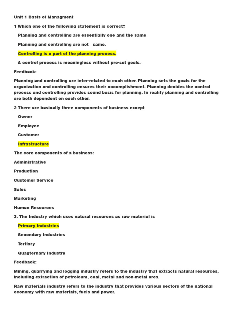 Unit 1 To 4 Pdf Inventory Professional Skills