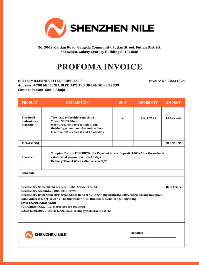 Profoma Invoice | PDF | Business