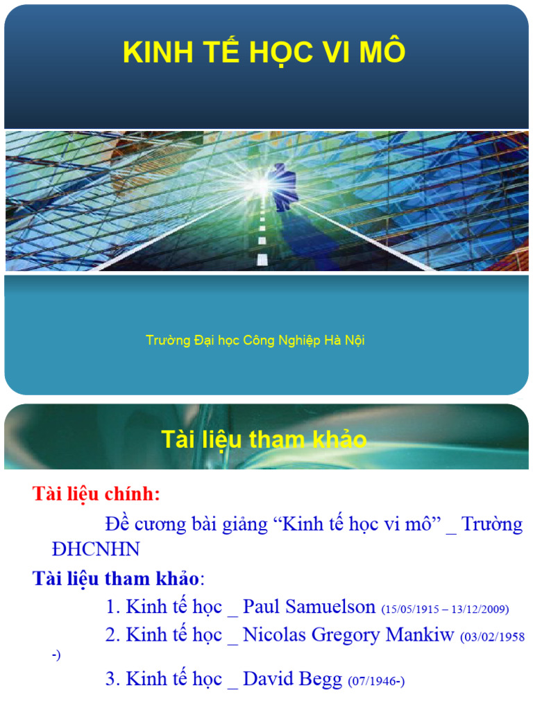 Slide KT Vi Mô - M I - t9.2022 | PDF