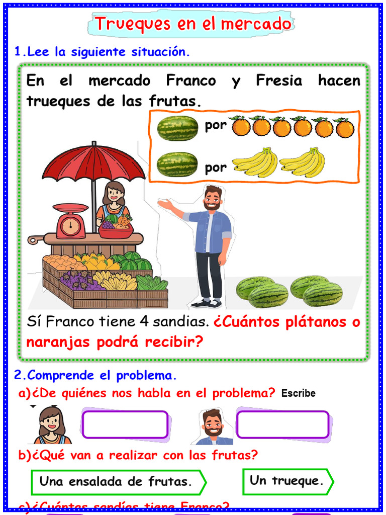 Ejemplos de Trueque para Niños | PDF