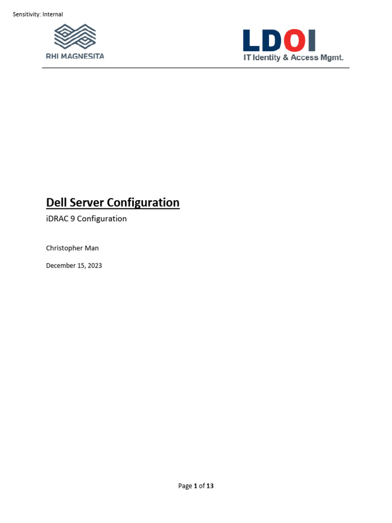 Dell iDRAC 9 Server Setup Guide | PDF | Domain Name System | World Wide Web