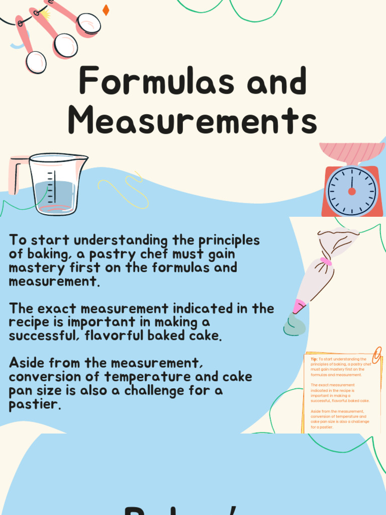 Formulas and Measurements 1 | PDF | Cakes | Tablespoon