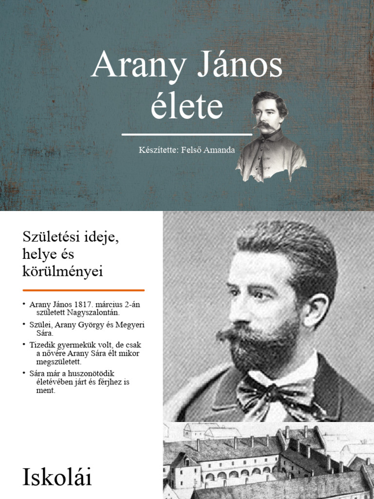 Arany János Élete (Felső Amanda) | PDF