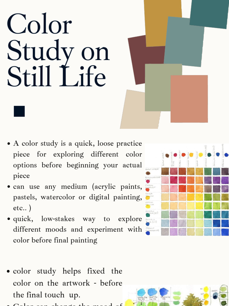 Color Study On Still Life | PDF