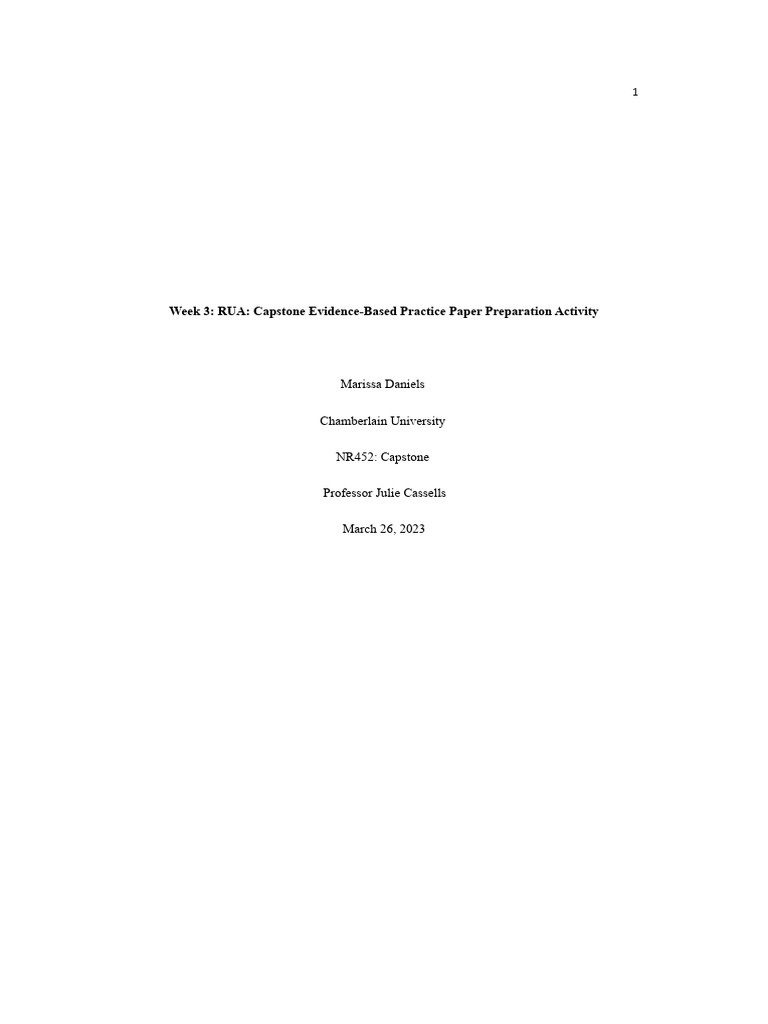 Week 3- RUA Prep - Paper | Download Free PDF | National Council ...